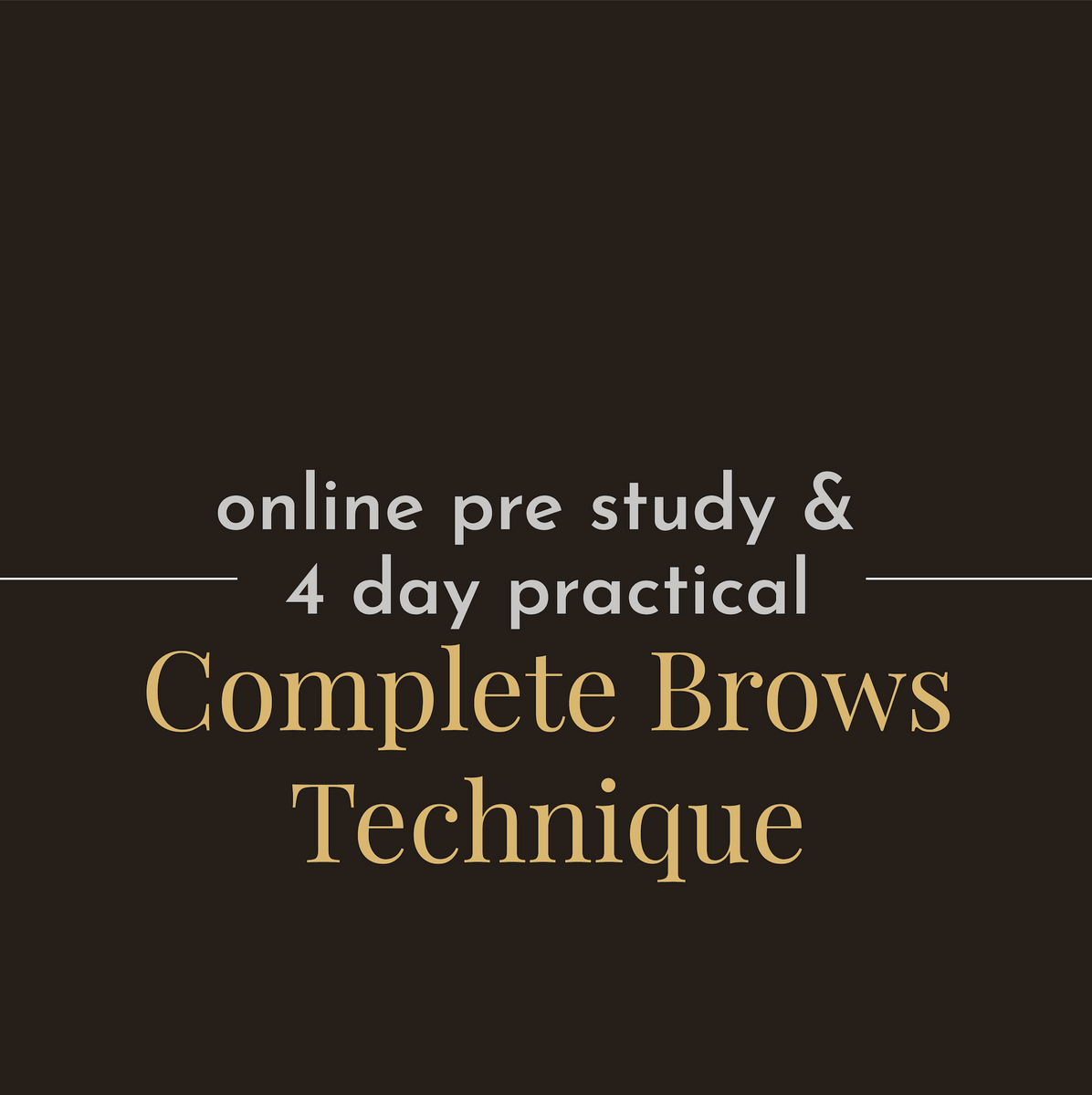 Online Pre Study + 4 Days Practical | Complete Brows Technique DEPOSIT